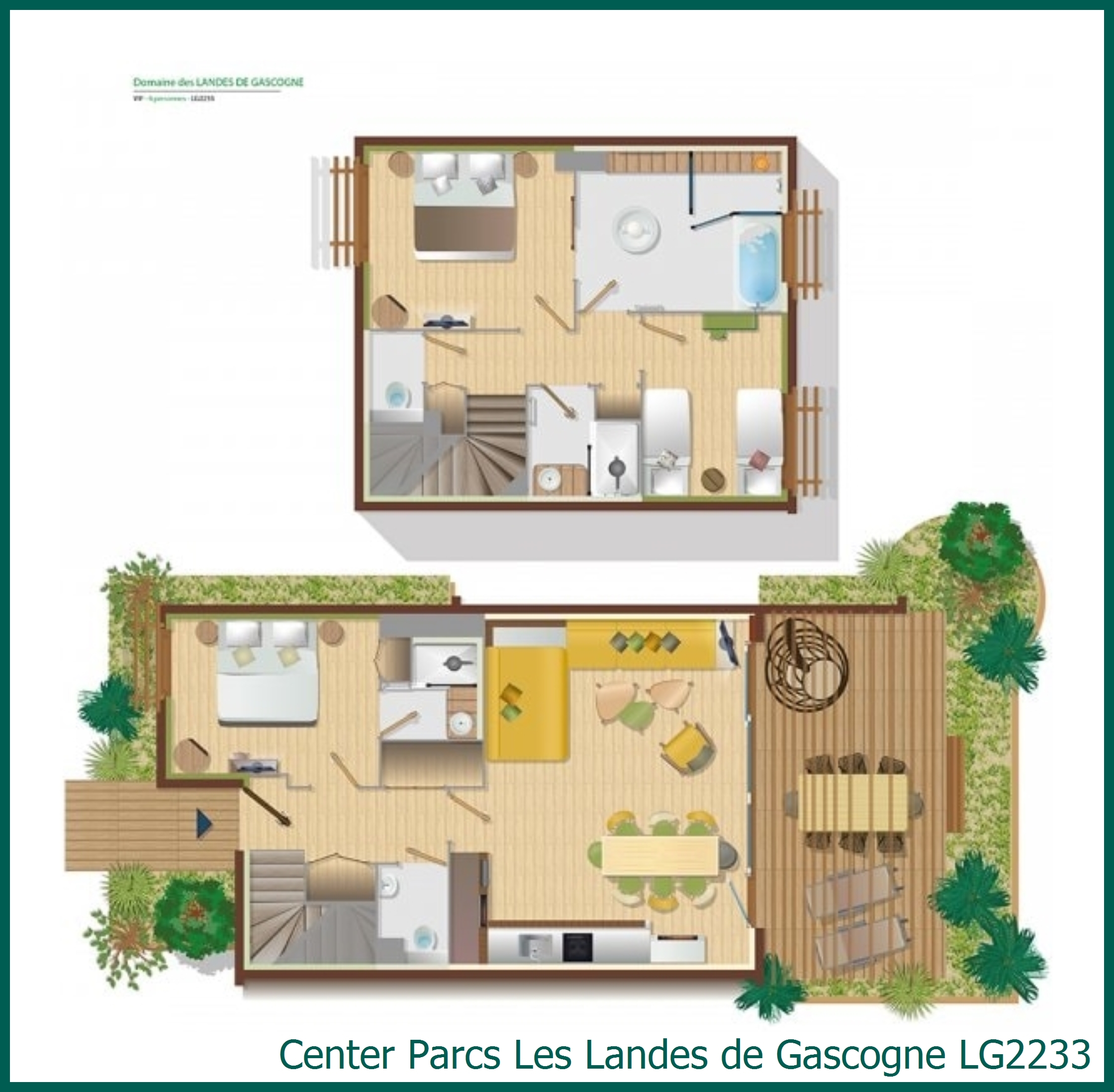 // LG2233 - Center Parcs Les Landes de Gascogne pour 6 personnes de ...