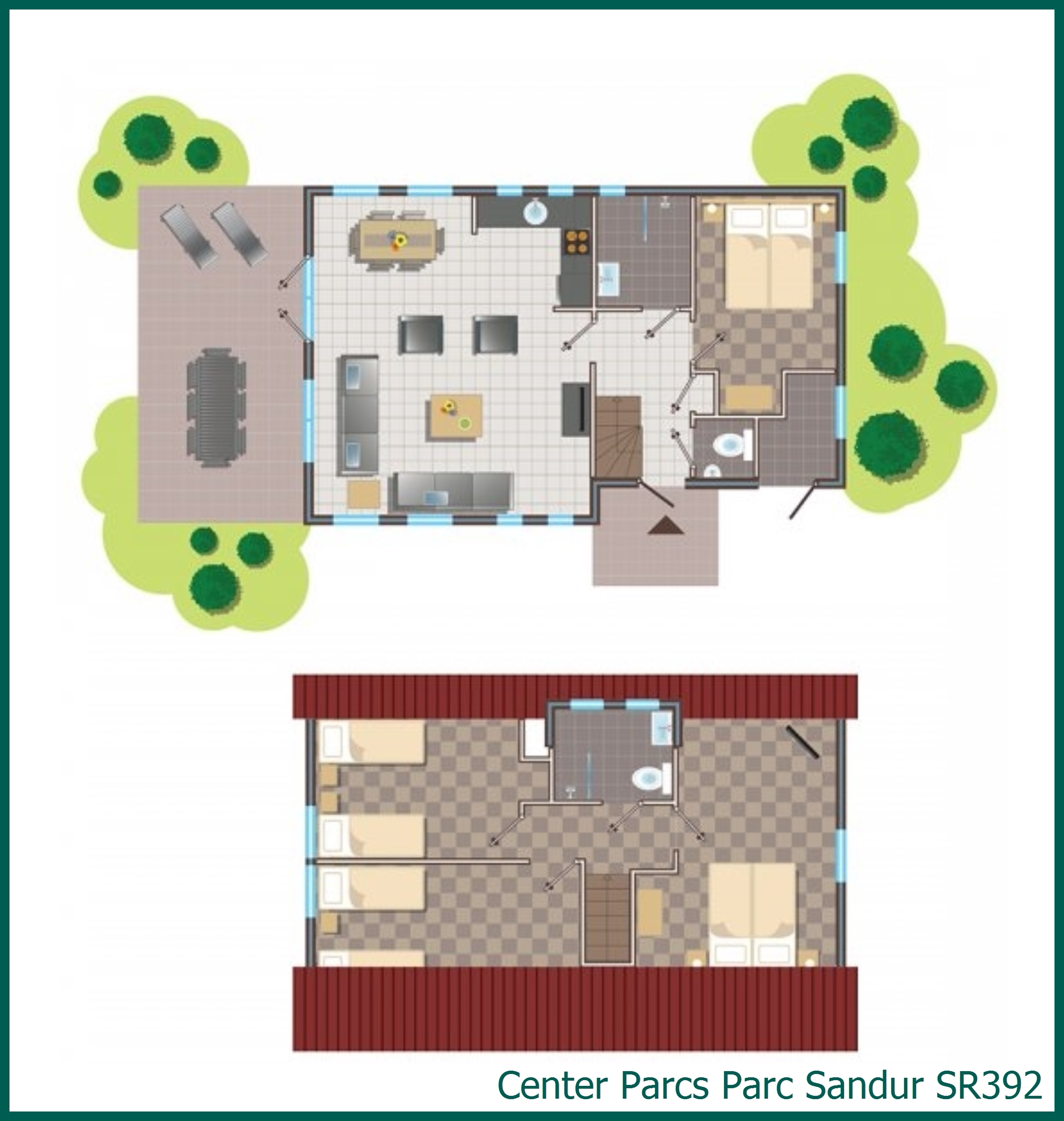 SR392 - Center Parcs Parc Sandur pour 8 personnes de Center Parcs Parc ...