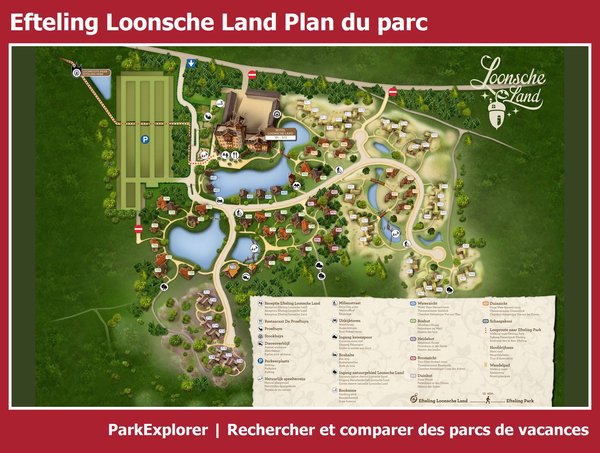 // Le plan de Efteling Loonsche Land | ParkExplorer