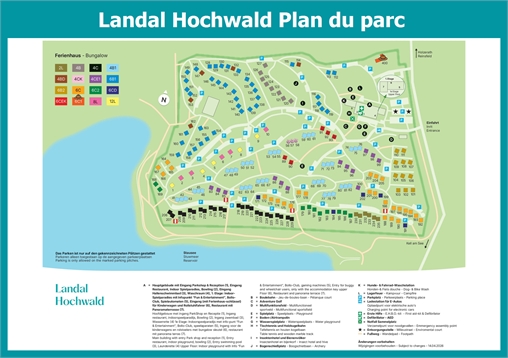 // Le plan de Landal Hochwald | ParkExplorer