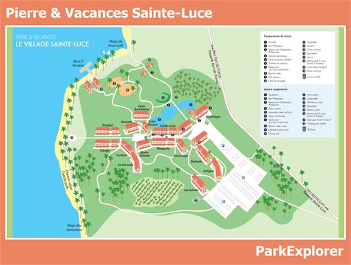 Le plan du Pierre & Vacances Sainte-Luce | ParkExplorer