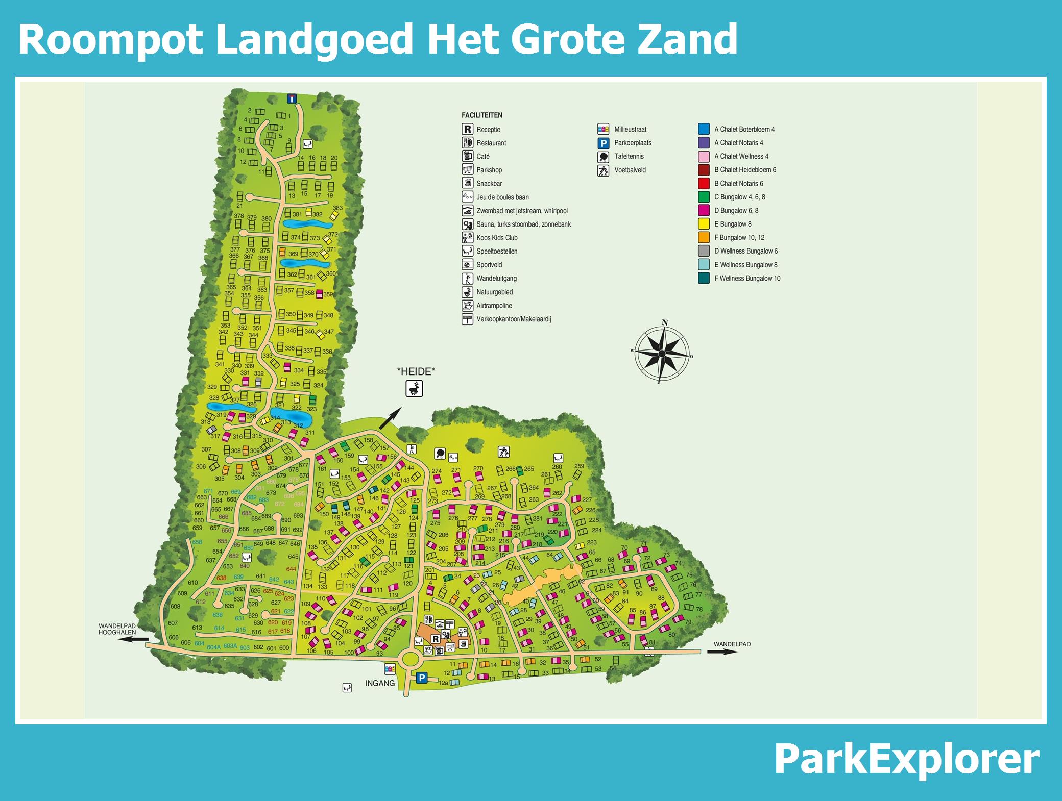 // Le plan de Het Grote Zand | ParkExplorer
